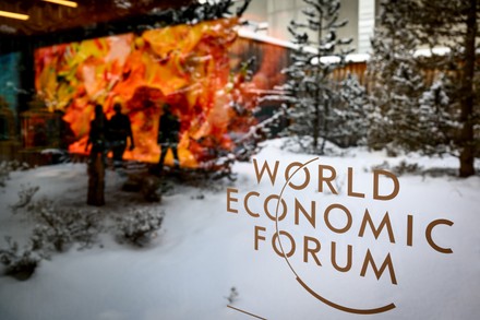 Logo Wef Pictured On Window Congress Editorial Stock Photo - Stock ...