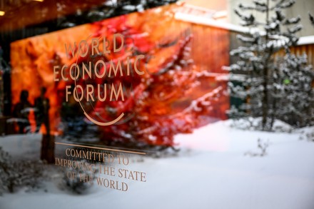 Logo Wef Pictured On Window Congress Editorial Stock Photo - Stock ...