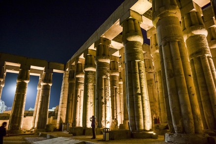 Pronaos Portico Ancient Egyptian Luxor Temple Editorial Stock Photo ...