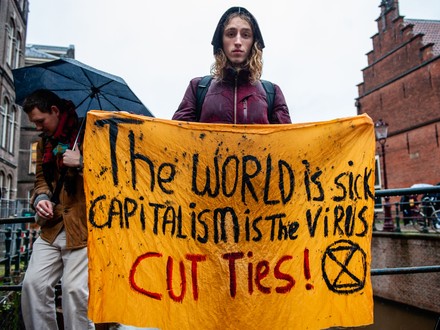 Students Climate Activists Marching Protest Against Editorial Stock ...