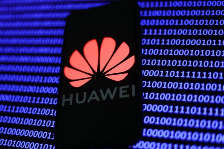 Huawei Logo Displayed On Phone Screen Editorial Stock Photo - Stock ...