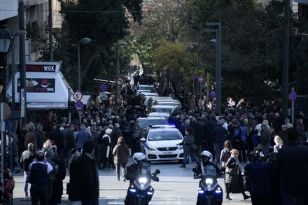 Funeral Procession Former King Greece Konstantinos Editorial Stock ...