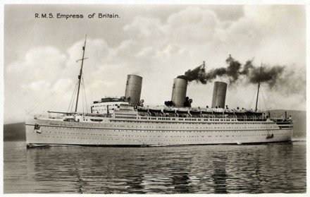 Rms Empress Britain Steam Turbine Ocean Editorial Stock Photo - Stock ...