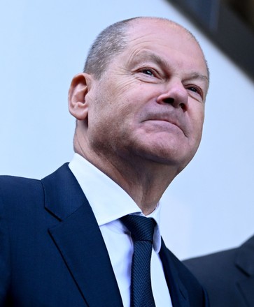 German Chancellor Olaf Scholz Arrives Federal Editorial Stock Photo ...