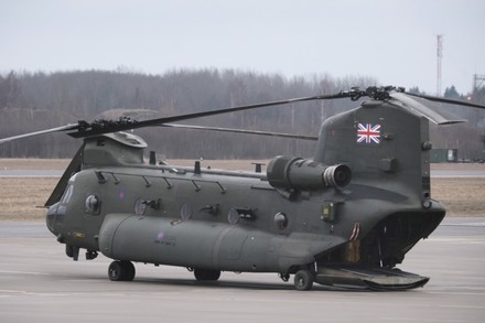 Uk Royal Air Force Chinook Helicopter Editorial Stock Photo - Stock ...