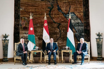 Jordans King Abdullah Ii Meets Egyptian Editorial Stock Photo - Stock ...
