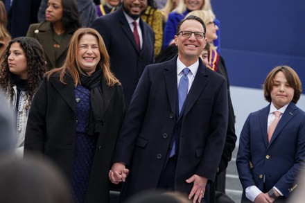 Democrat Josh Shapiro Stands His Wife Editorial Stock Photo - Stock ...