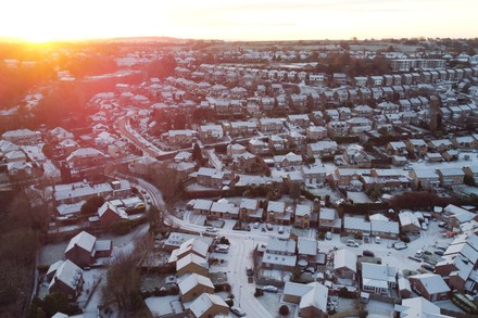 Dore Uk Snow Blankets Houses Dore Editorial Stock Photo - Stock Image ...