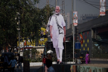 Ahead Mumbai Visit Pm Modis Cutout Editorial Stock Photo - Stock Image ...