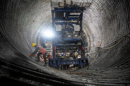 People Work Construction Site Tanahu Hydropower Editorial Stock Photo ...