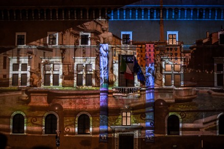 Videomapping Visual Show Image Projection Rome Editorial Stock Photo ...