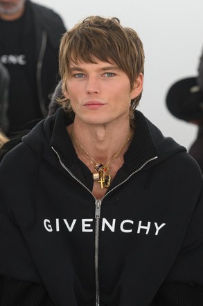 Jordan Barrett Attends Givenchy Menswear Fallwinter Editorial Stock ...