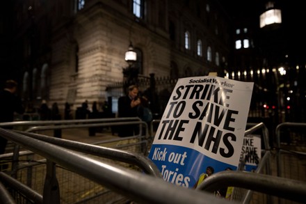 Sign Supporting Nhs Strike Being Left Editorial Stock Photo - Stock ...