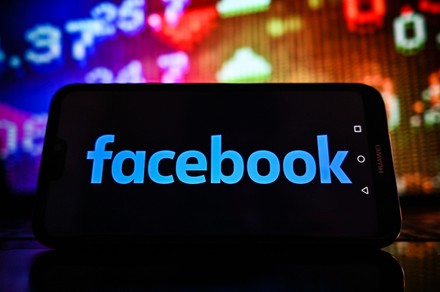 This Photo Illustration Facebook Logo Displayed Editorial Stock Photo ...