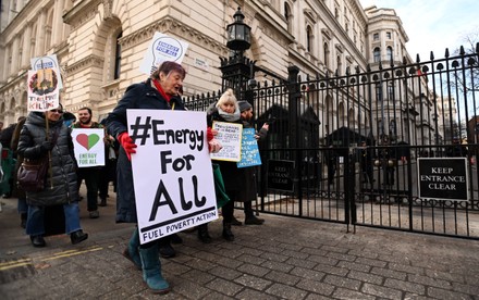 Demonstrators Fuel Poverty Action Protest Outside Editorial Stock Photo ...