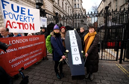Demonstrators Fuel Poverty Action Protest Outside Editorial Stock Photo ...