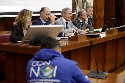 Rome Italy Round Table Between Ex Editorial Stock Photo - Stock Image ...
