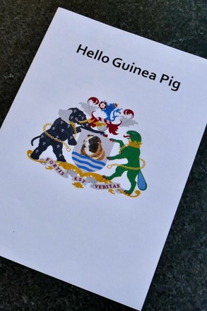 Hello Guinea Pig Leaflet Delivered Oxford Editorial Stock Photo - Stock ...