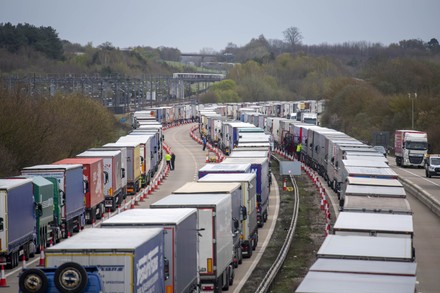 M20 Motorway Towards Dover8th April 2022 Editorial Stock Photo - Stock ...