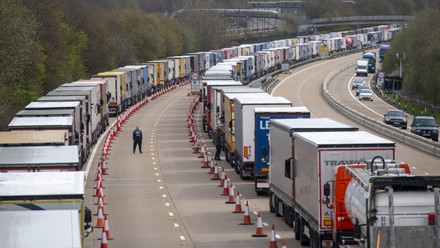 M20 Motorway Towards Dover8th April 2022 Editorial Stock Photo - Stock ...