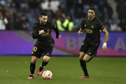 Lionel Messi L Achraf Hakimi Psg Editorial Stock Photo - Stock Image ...