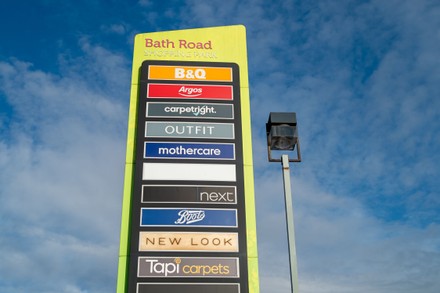 Bath Road Shopping Park On A4 Editorial Stock Photo - Stock Image ...