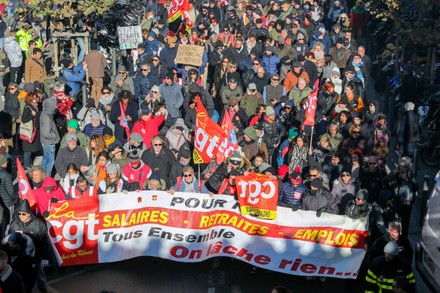 View Crowd Demonstrators Marching On Streets Editorial Stock Photo ...