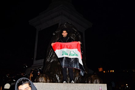 Iraqi Citizens Celebrate Their Football Team Editorial Stock Photo ...