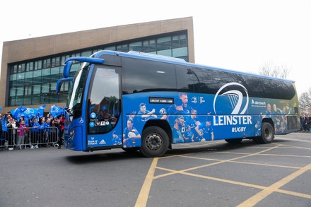Leinster Team Bus Arrives Aviva Stadium Editorial Stock Photo - Stock ...