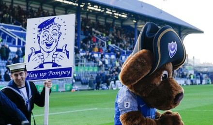 Portsmouth Mascots Pompey Sailor Left Nelson Editorial Stock Photo ...