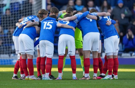 Portsmouth Pre Match Huddle Editorial Stock Photo - Stock Image ...