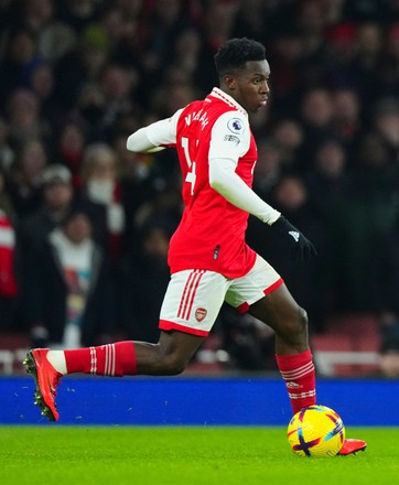 Granit Xhaka Arsenal Dispossesses Christian Eriksen Editorial Stock ...