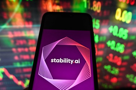 This Photo Illustration Stability Logo Seen Editorial Stock Photo ...