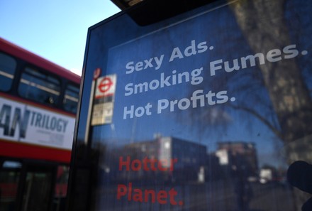 Spoof Billboard Ad Criticising Claims Green Editorial Stock Photo ...