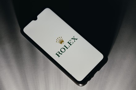 This Photo Illustration Rolex Logo Displayed Editorial Stock Photo ...