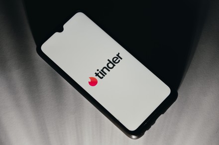 This Photo Illustration Tinder Logo Displayed Editorial Stock Photo ...