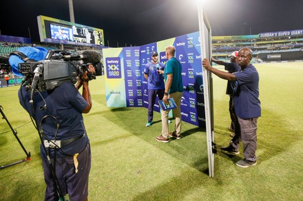 Wayne Parnell Pretoria Capitals Interviewed By Editorial Stock Photo ...
