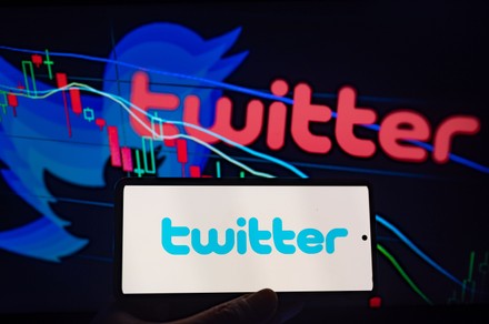 Twitter Seen On Mobile Stock Graph Editorial Stock Photo - Stock Image ...