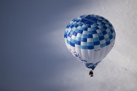 Hot Air Balloon Floats Air During Editorial Stock Photo - Stock Image ...