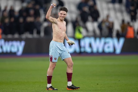 Declan Rice West Ham United Celbrates Editorial Stock Photo - Stock ...