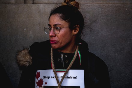 Activist Sling Around Her Neck Cries Editorial Stock Photo - Stock ...