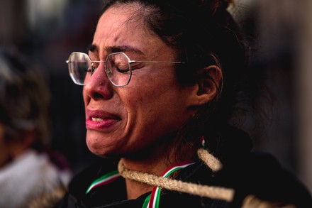 Activist Sling Around Her Neck Cries Editorial Stock Photo - Stock ...