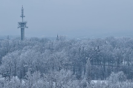 General View Krakows Emitel Tv Tower Editorial Stock Photo - Stock ...