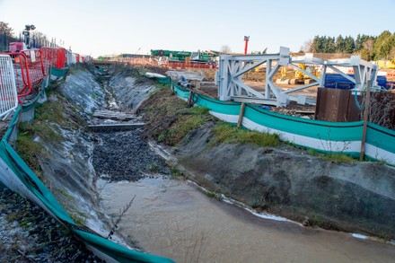 Hs2 Construction Site Breakspear Road South Editorial Stock Photo ...