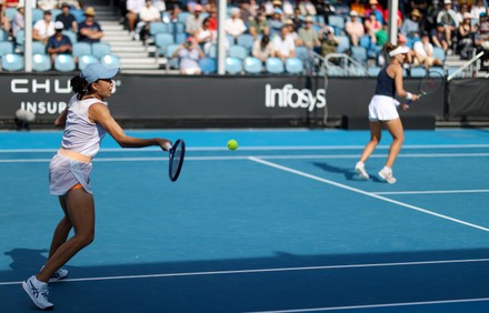 Zhang Shuai L Beatriz Haddad Maia Editorial Stock Photo - Stock Image ...