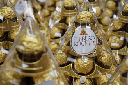 Ferrero Rocher Candies On Store Shelf Editorial Stock Photo - Stock ...