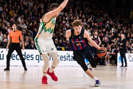 Rokas Jokubaitis Fc Barcelona Action During Editorial Stock Photo ...