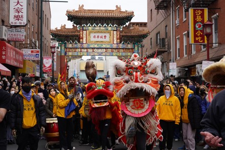 Members Philadelphia Suns Perform Lion Dance Editorial Stock Photo ...