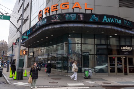 People Walk By Regal Cinemas Multiplex Editorial Stock Photo - Stock ...