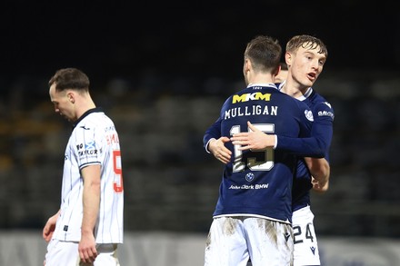 Max Anderson Dundee Congratulated After Scoring Editorial Stock Photo ...